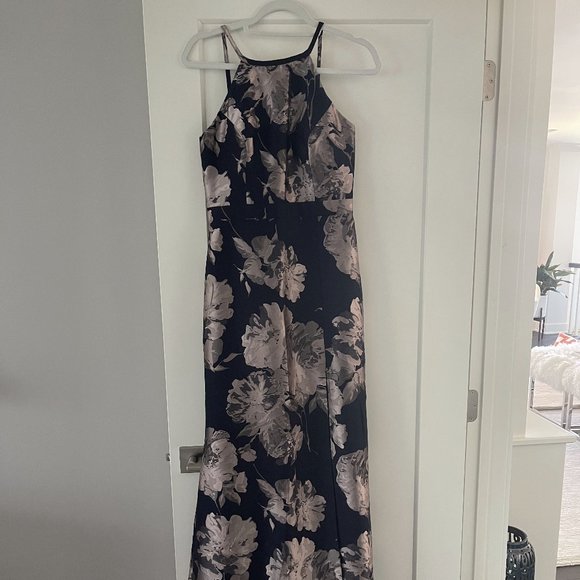 Avery G | Dresses | Avery G Blue Floral Gown | Poshmark
